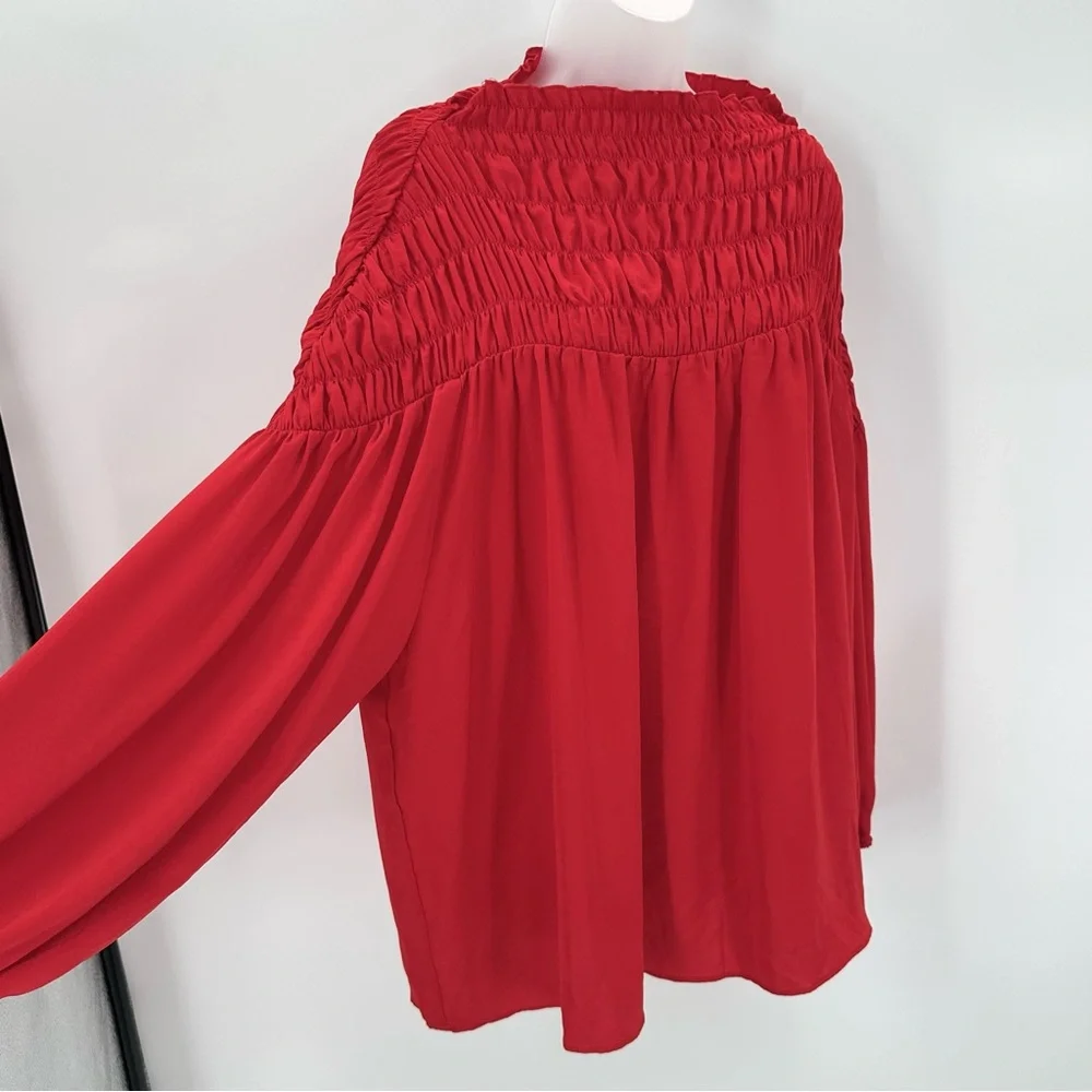 C Est. 1946 | Tops | Cato Est 946 Top Womens 2628w Red Shirred Draped ...